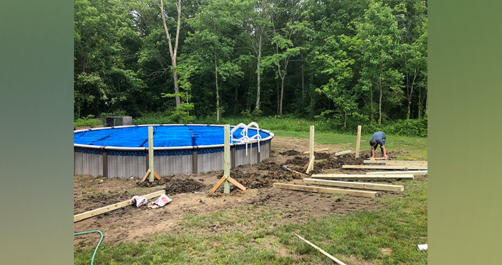 Composite Pool Deck - Project by Bruce at Menards®
