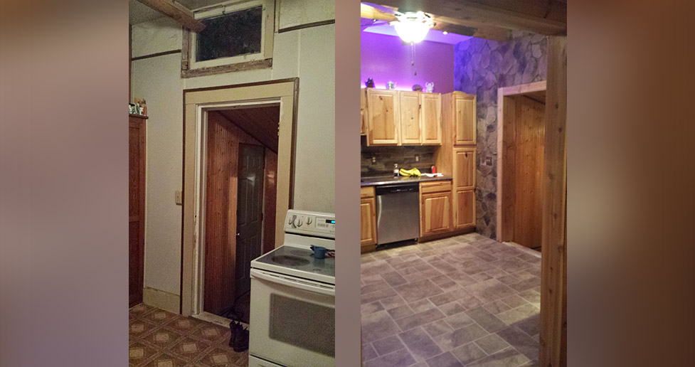 Springbrook Stone Veneer Kitchen Accent Wall - Project by Josh at Menards®