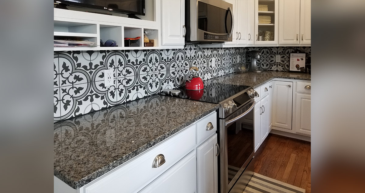 Porcelain Tile Kitchen Backsplash - Project by Michelle at Menards®