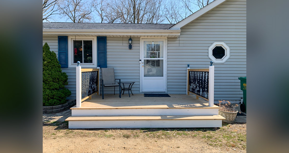 Front Porch with Wide Steps - Project by Meagan at Menards®