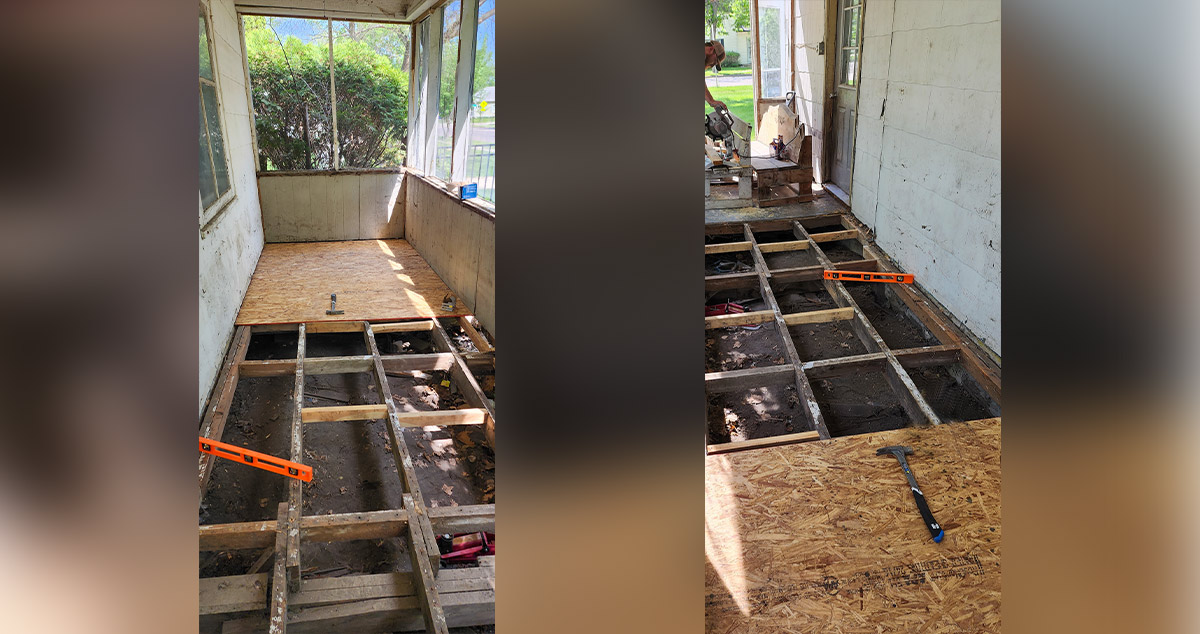 Front Porch Redo - Project by Kelli at Menards®