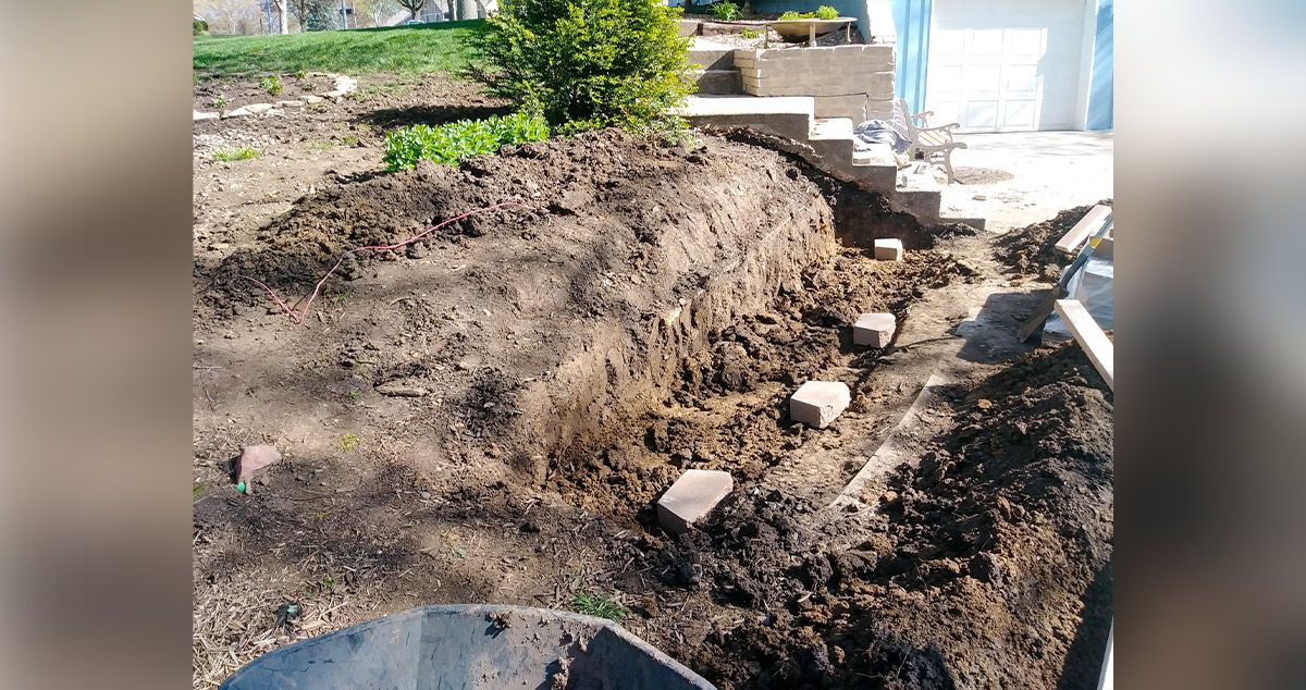 Sloped Yard Retaining Wall - Project by Dane at Menards®