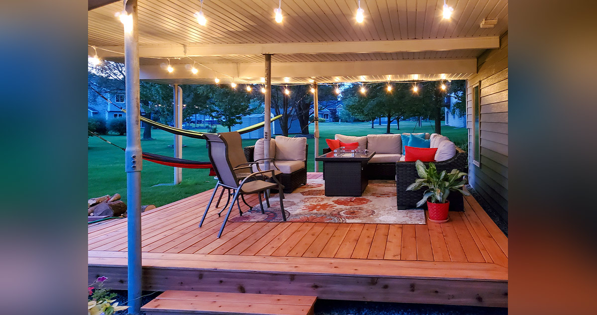 Backyard Platform Deck - Project by Lonni at Menards®