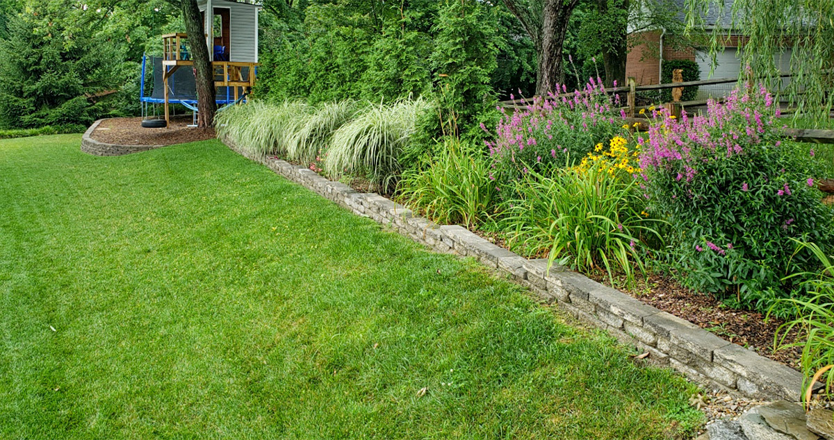 Privacy Backyard Retaining Wall - Project by Nick at Menards®