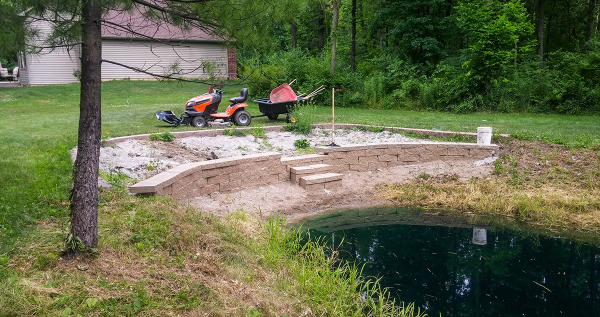 Beach Retaining Wall - Project by Justin at Menards®