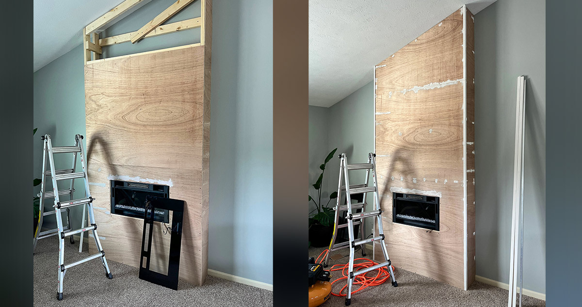 Modern Fireplace - Project by Mitch at Menards®