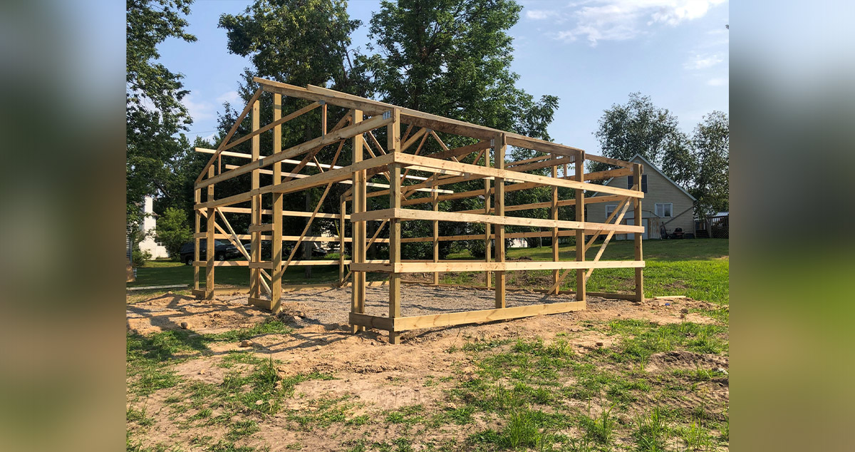 2-Car Post Frame Garage - Project by Kyle at Menards®