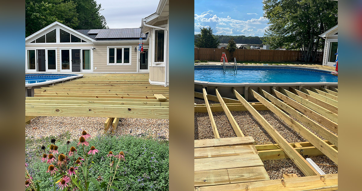 Inset Pool Deck - Project by Rick at Menards®