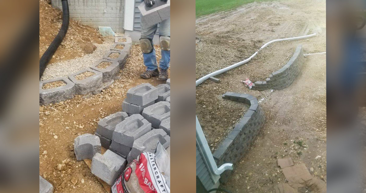 Retaining Walls & Pergola - Project by Daniel at Menards®