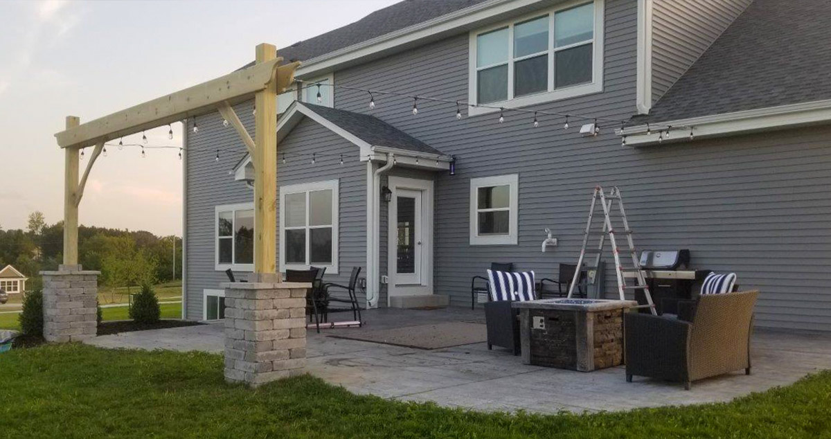 Retaining Walls & Pergola - Project by Daniel at Menards®