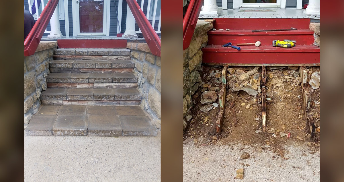 Block Front Steps - Project by Sang at Menards®