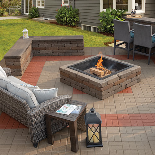 Menards Patio Block Designs 16 X 16 Tan Brickface Patio Block At