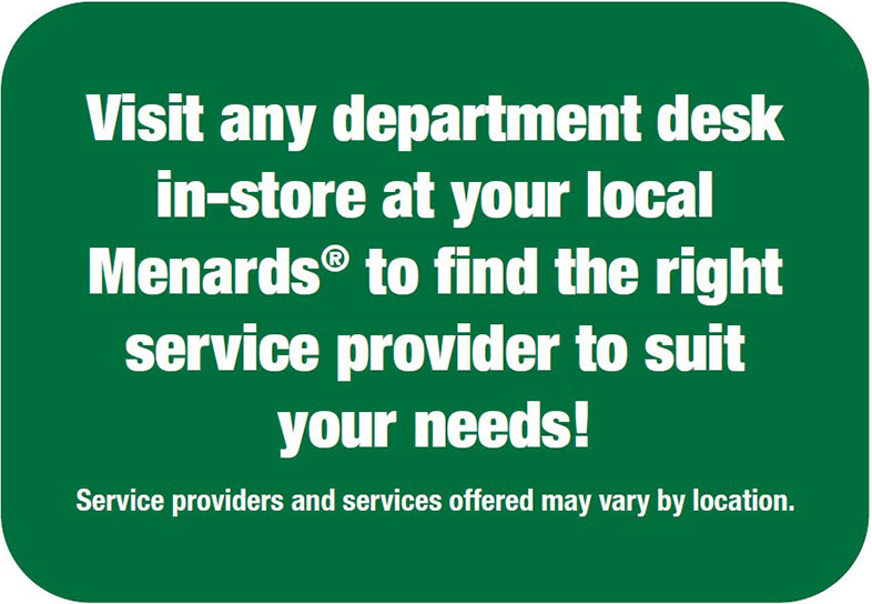 Installer Center at Menards®