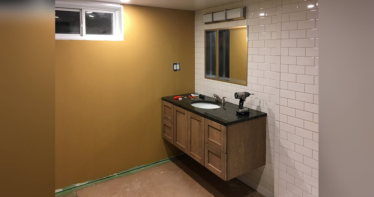 Adding a Basement Bath - Project by Bruce at Menards®
