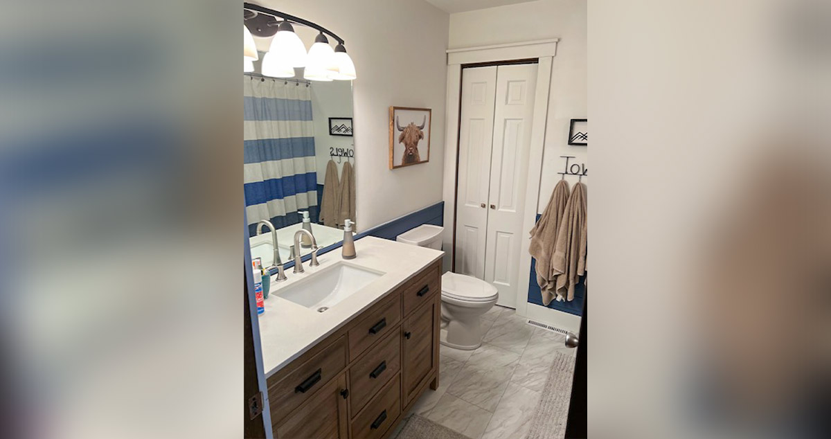 Fresh Bathroom Update - Project by Bethany at Menards®