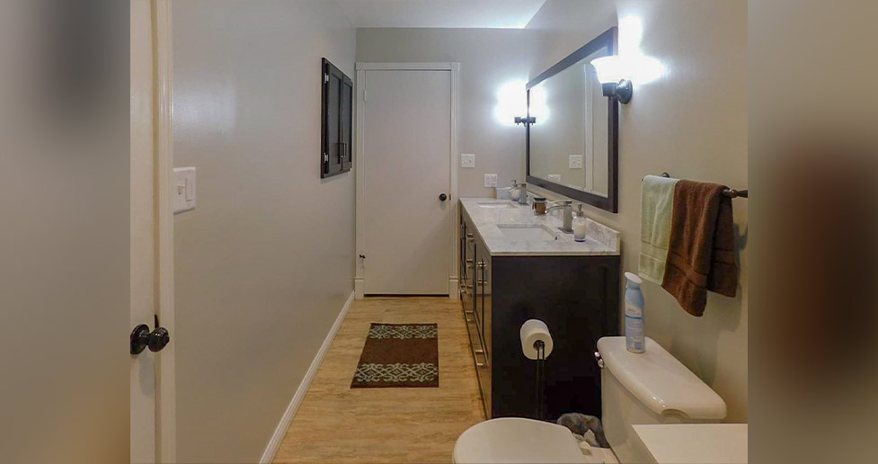 Functional Galley Bathroom - Project by Renee at Menards®