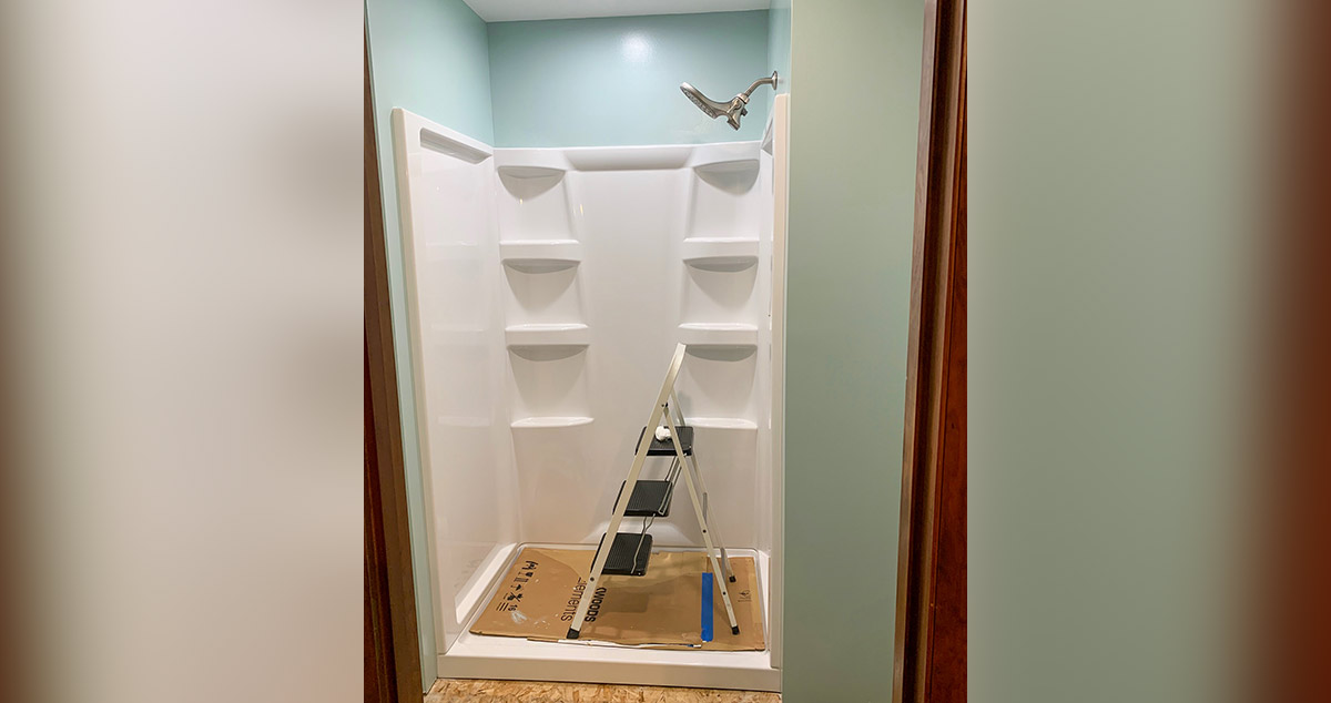 Half Bath to Master Bath Remodel - Project by Candice at Menards®