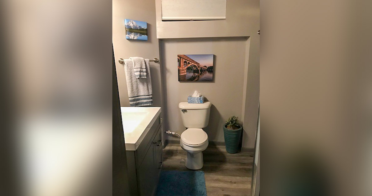 Outdated Basement Bathroom Remodel - Project by Jerry at Menards®