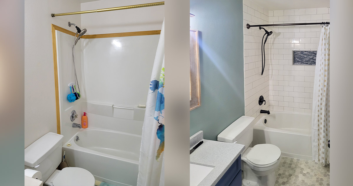 Outdated Bath Remodel - Project by Wendy at Menards®