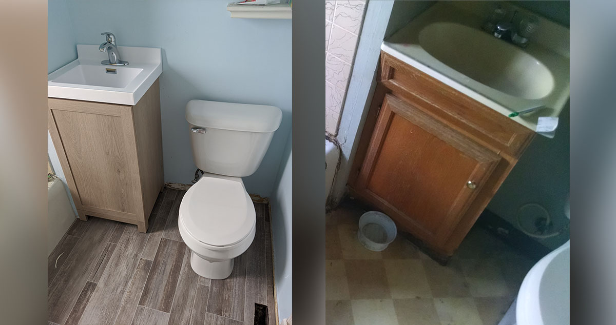 Renovated Bathroom - Project by Diana at Menards®