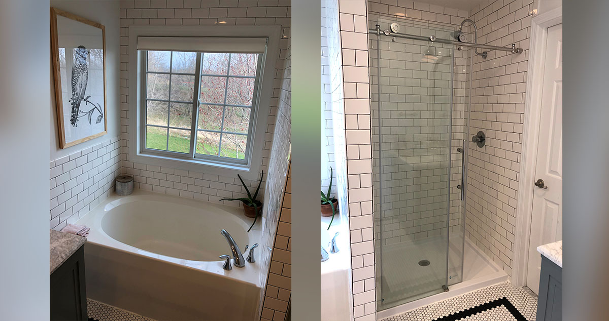 Subway Tile Bathroom Remodel - Project by Michael at Menards®