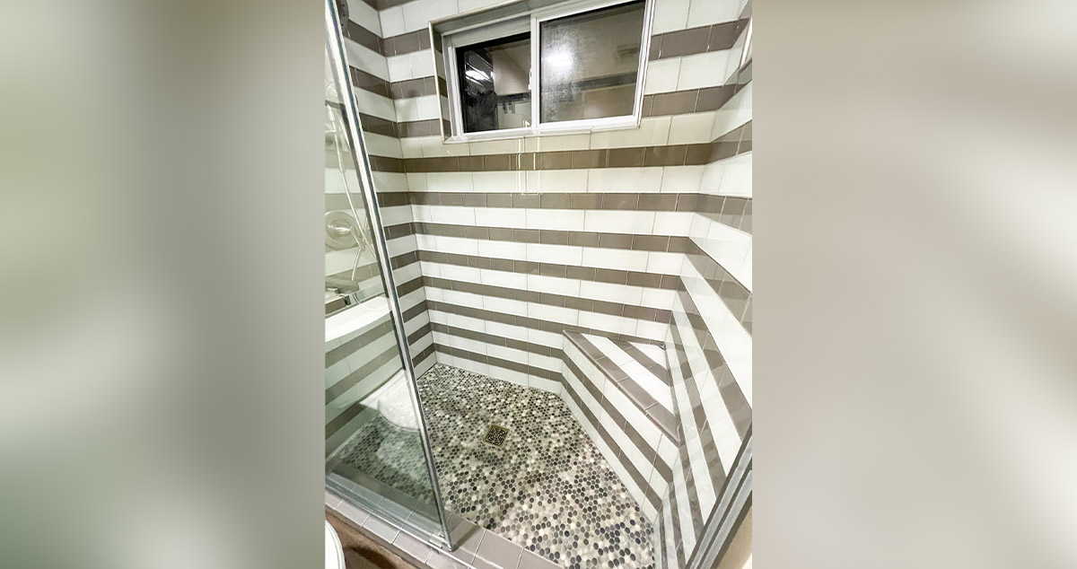 Super Striped Shower - Project by Katherine at Menards®