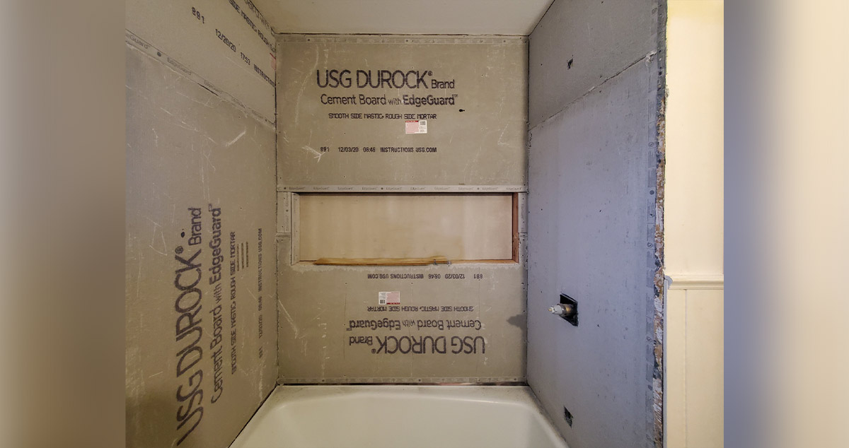 Tile Shower Install - Project by Chris at Menards®