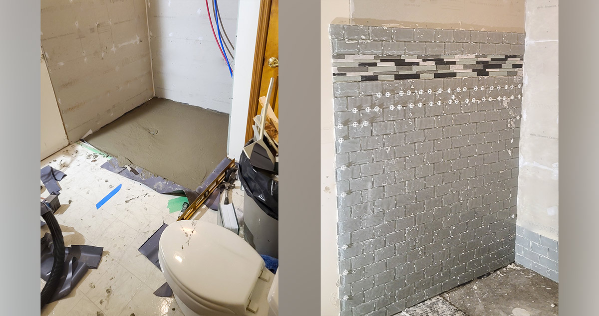 Walk-In Shower - Project by Paul at Menards®