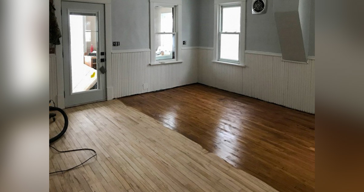 106-Year-Old Farmhouse Floors Refinished - Project by Allison at Menards®