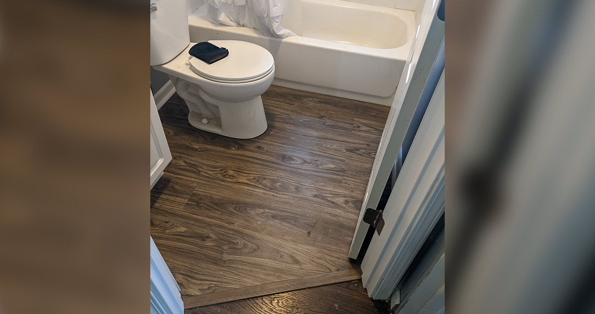 Kitchen & Bathroom Floor Remodel - Project by Leah at Menards®