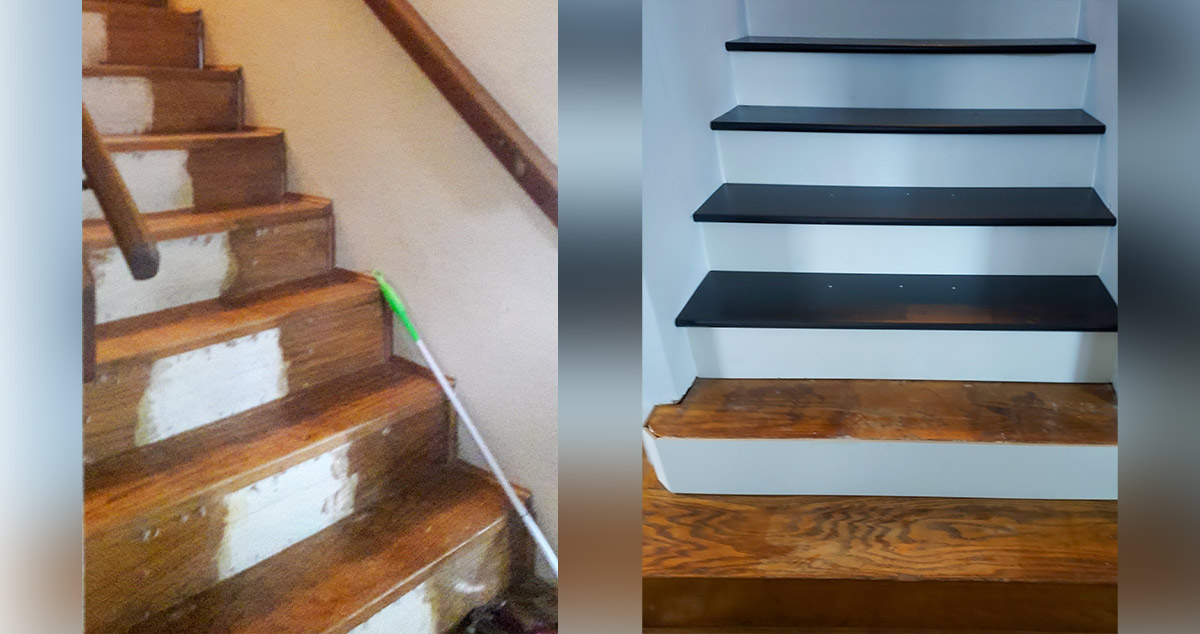 Modern Stairs Update - Project by John at Menards®