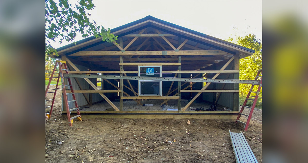 24 x 28 Pole Barn - Project by Brad at Menards®