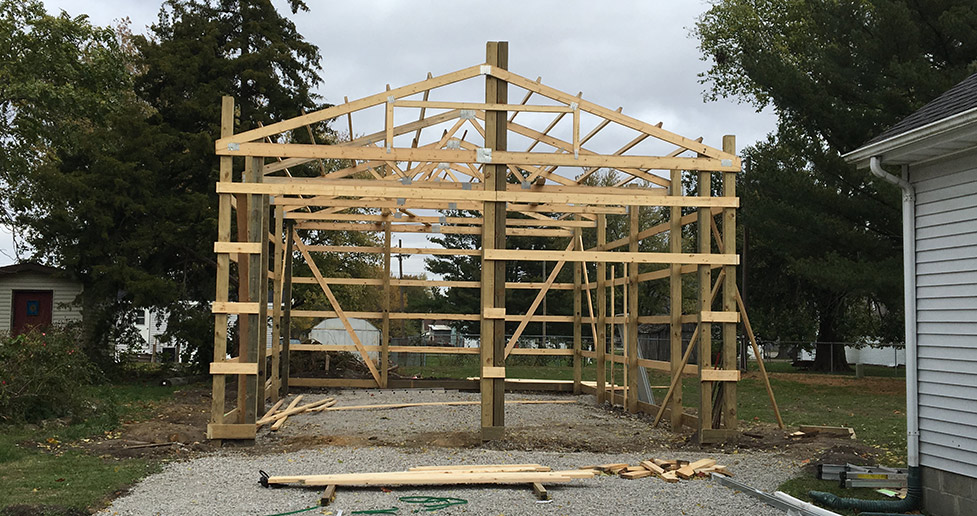 24 x 36 Post Frame Building - Project by Braden at Menards®