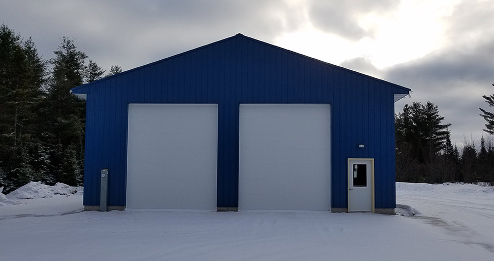 Blue Post Frame Building - Project by Gary at Menards®