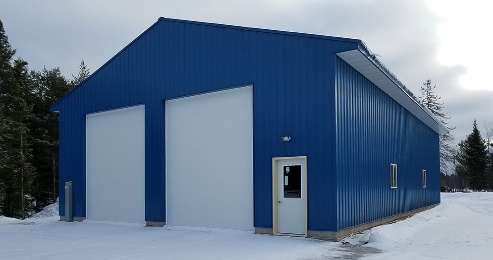 Blue Post Frame Building - Project by Gary at Menards®