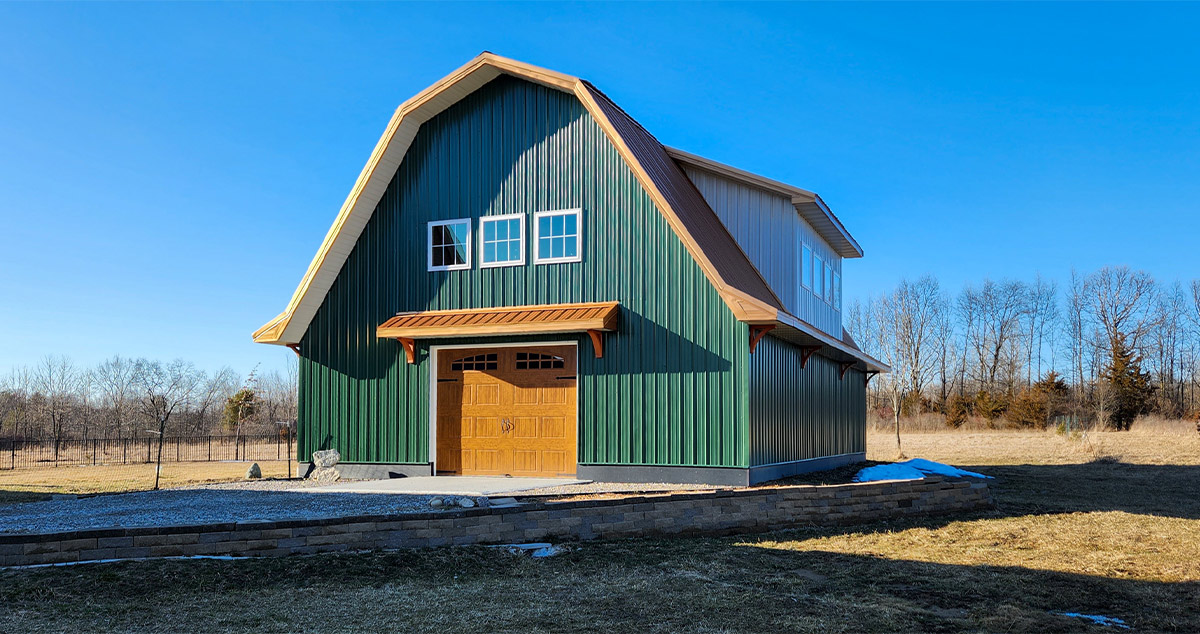 Michigan Hybrid Timber Frame Barn/Garage - Project by Jeff at Menards®