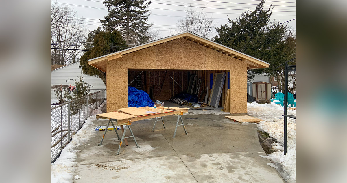 New 22 x 24 Garage - Project by Randy at Menards®