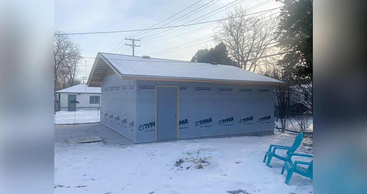 New 22 x 24 Garage - Project by Randy at Menards®
