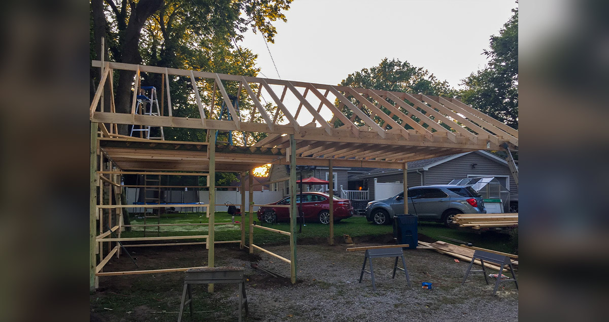 Post Building with Carport - Project by William at Menards®