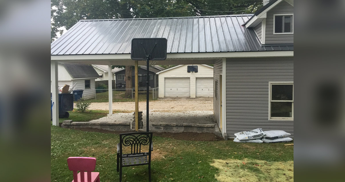 Post Building with Carport - Project by William at Menards®