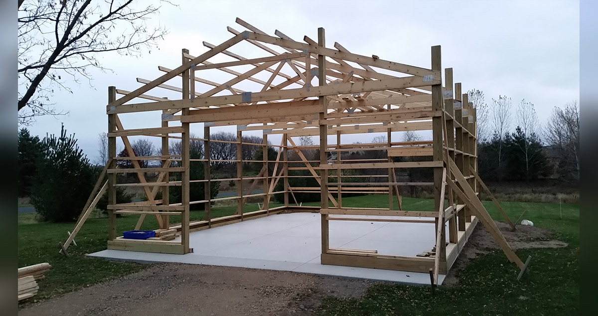 Post Frame Building - Project by Thomas at Menards®
