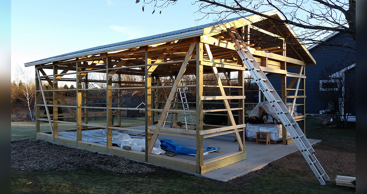 Post Frame Building - Project by Thomas at Menards®
