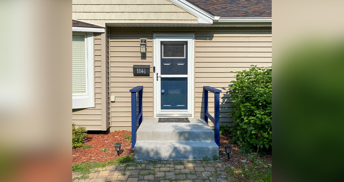 Blue Front Door - Project by Anthony at Menards®