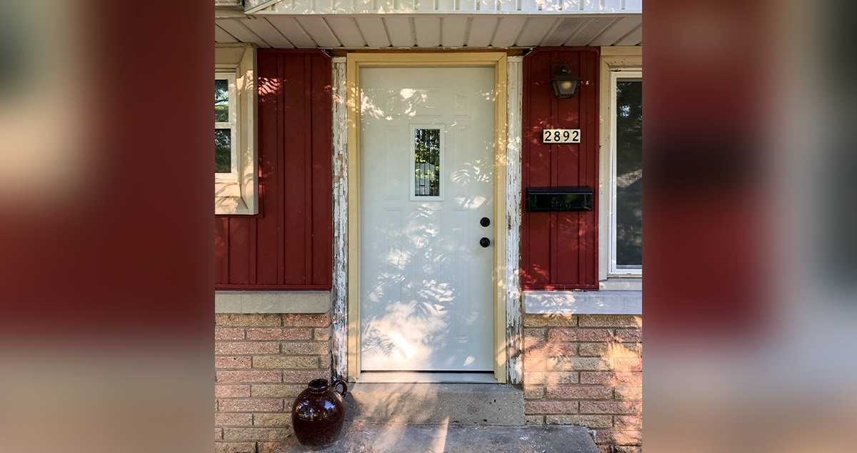 First Front Door Replacement - Project by Emily at Menards®