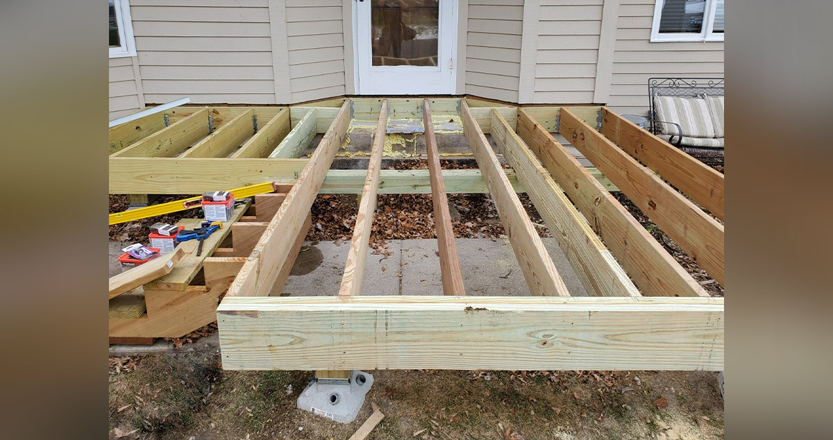 Front Deck Build - Project by Josiah at Menards®