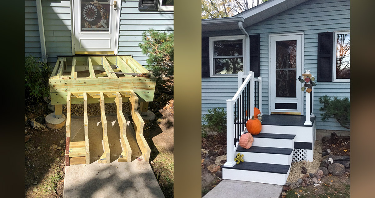 Front Entrance Deck - Project by Sandra at Menards®