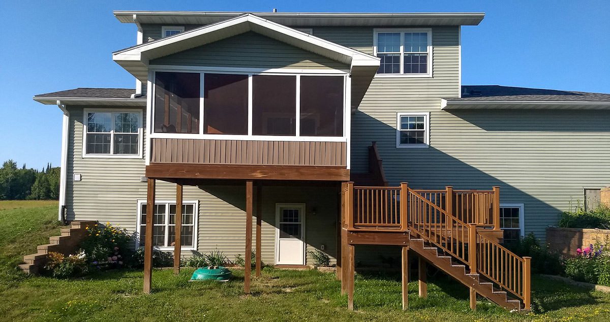 Multi-Level Screen Porch & Deck - Project by Eric at Menards®