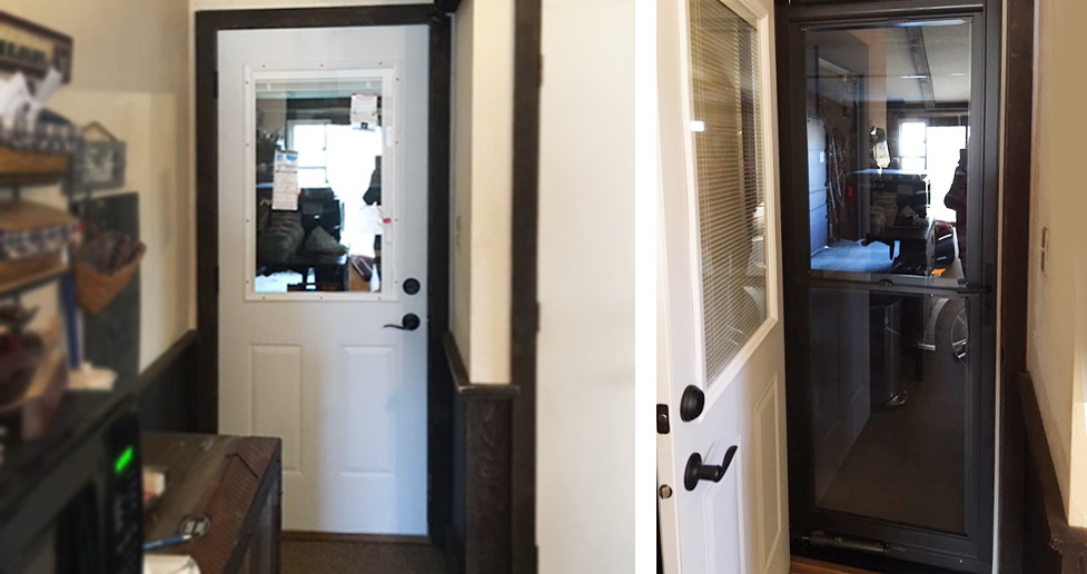 New Back Door & Storm Door - Project by Liz at Menards®