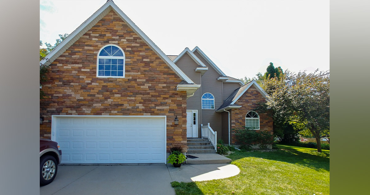 New Exterior Stone & Siding - Project by Cole at Menards®