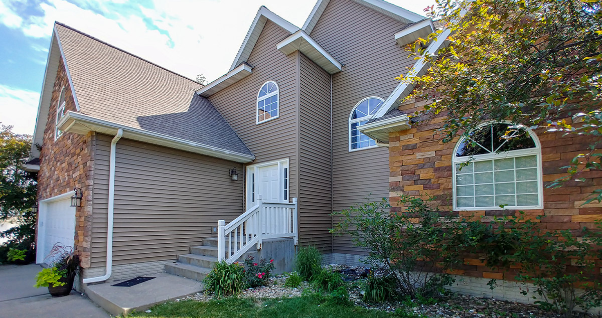 New Exterior Stone & Siding - Project by Cole at Menards®